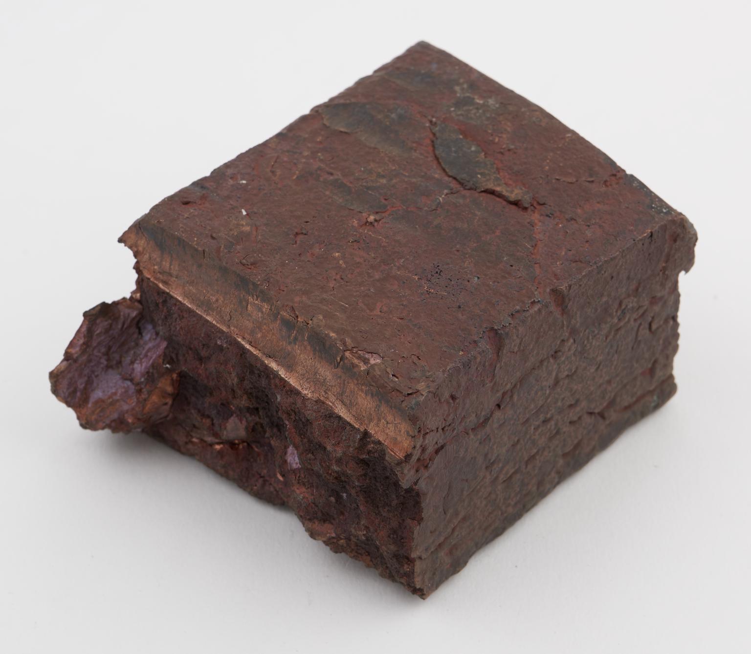 Set of nine specimens illustrating the process of copper refining at ...