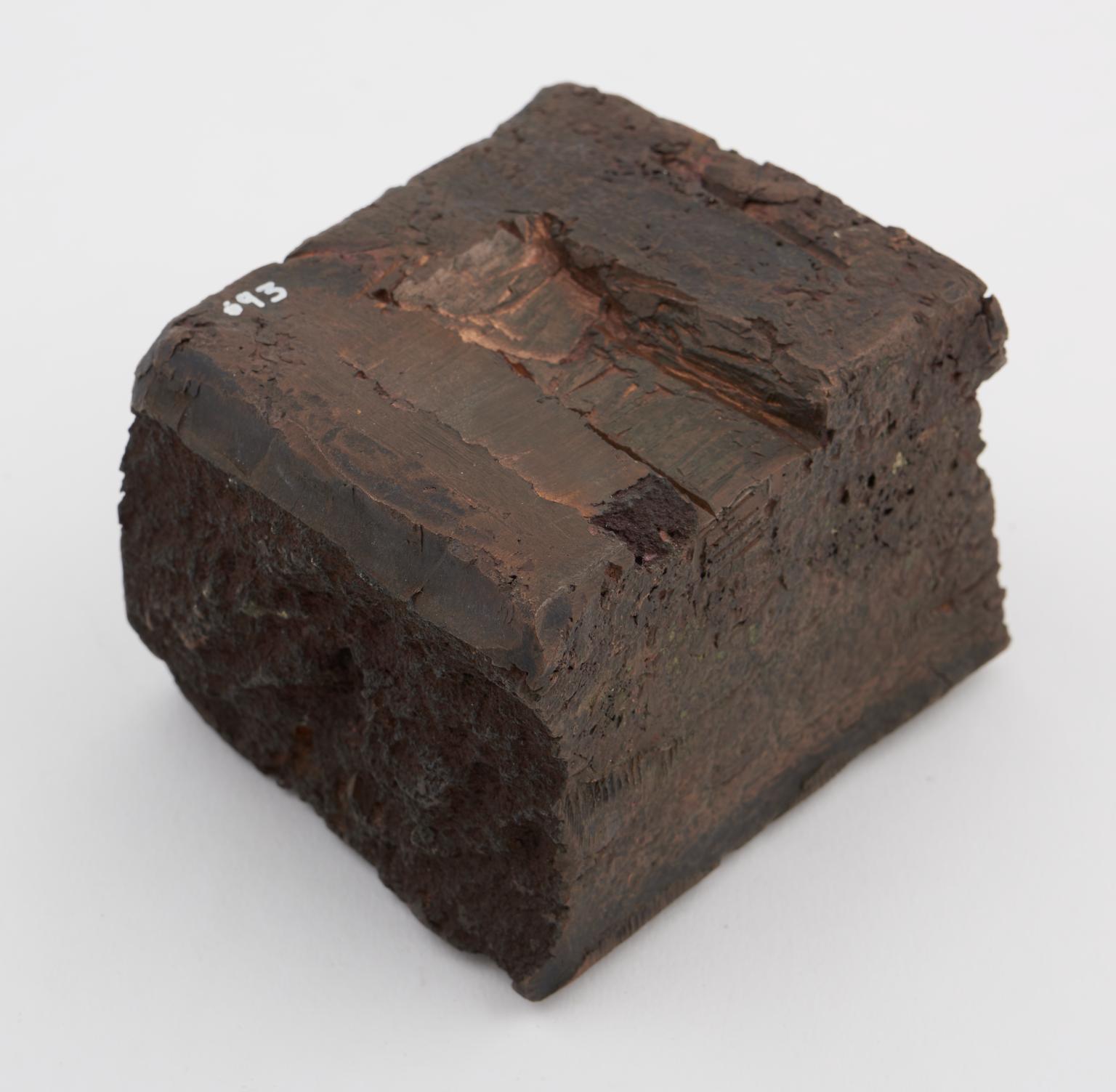 Set of nine specimens illustrating the process of copper refining at ...