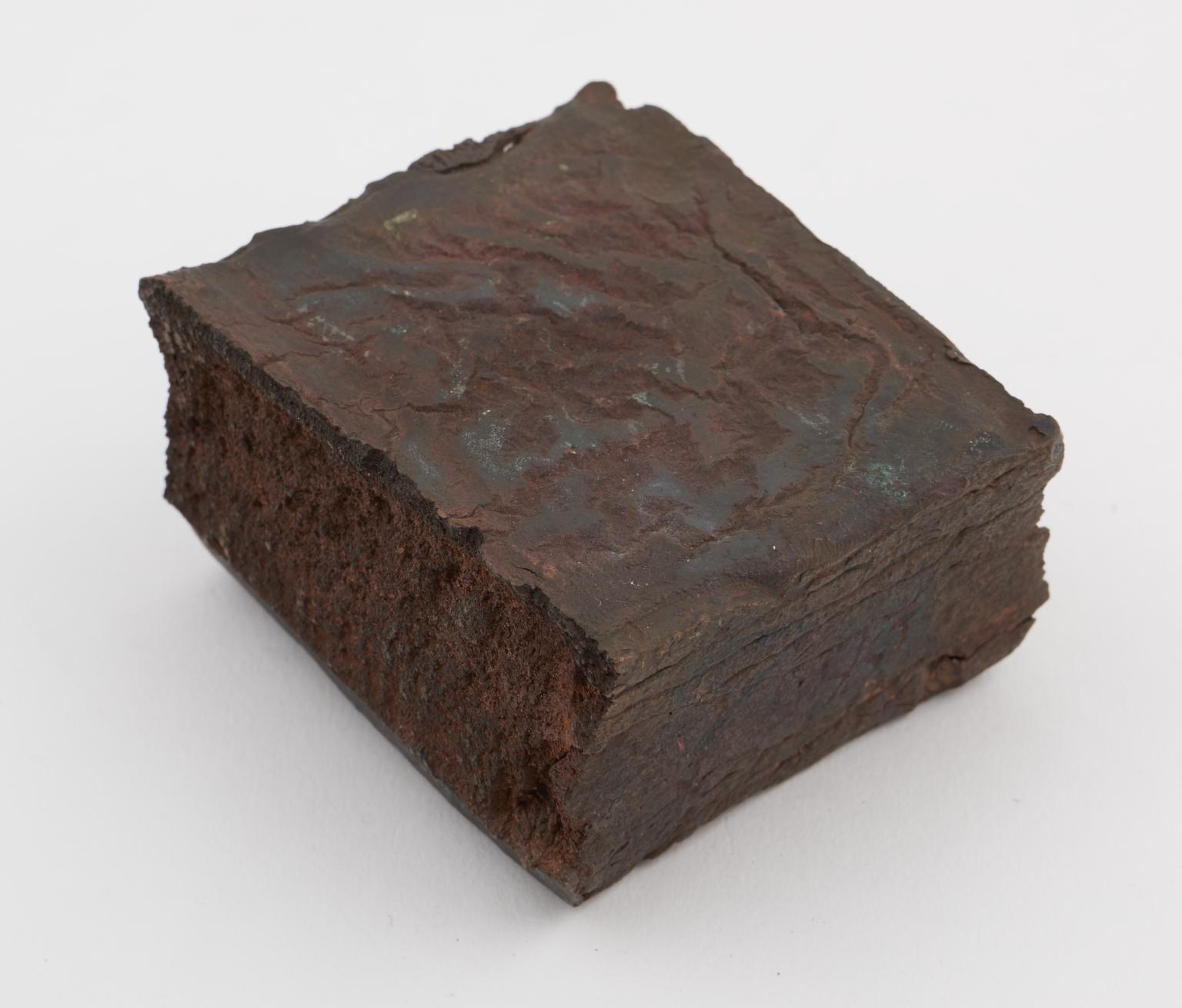 Set of nine specimens illustrating the process of copper refining at ...