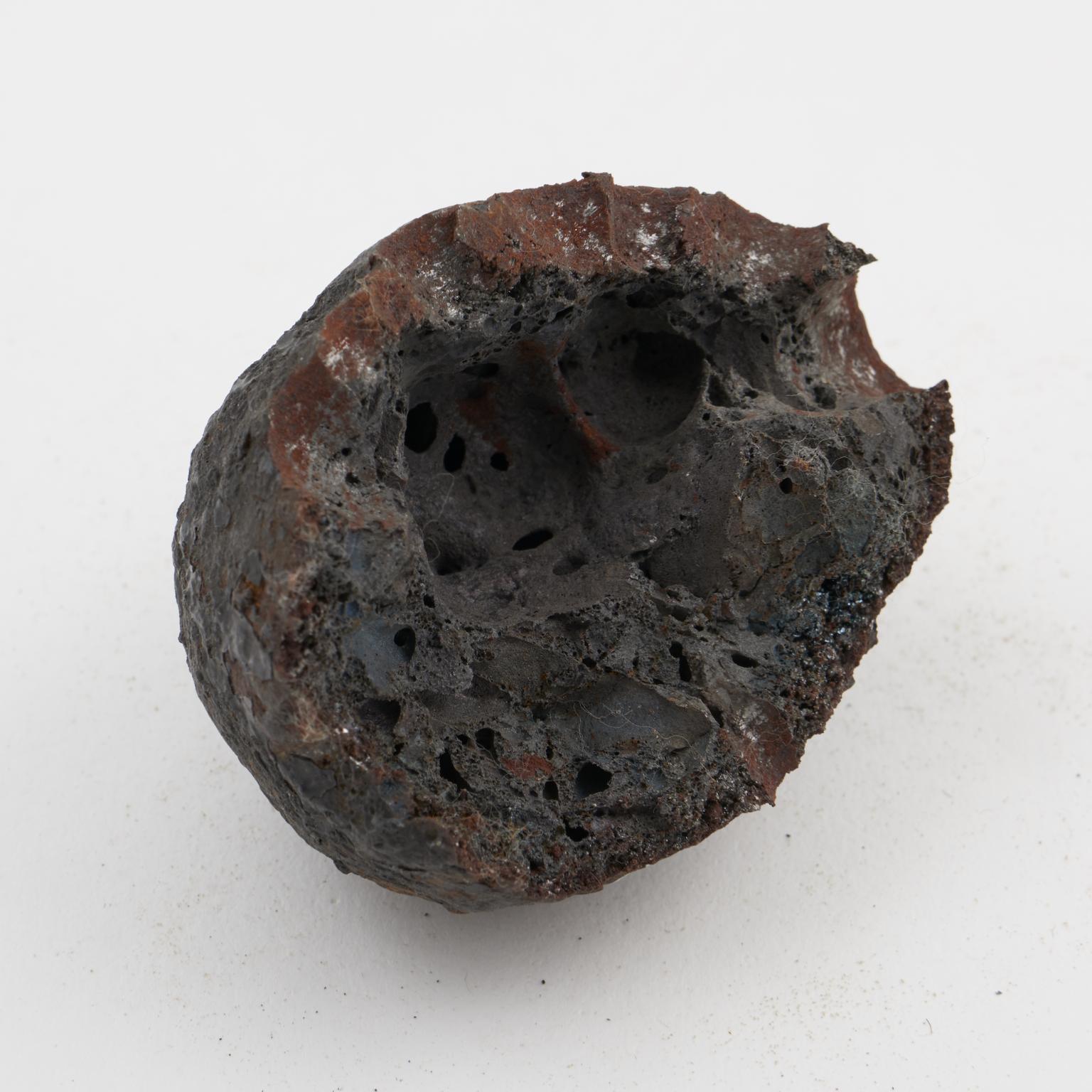 Reduced nodule of clay ironstone from the breast of an iron furnace ...
