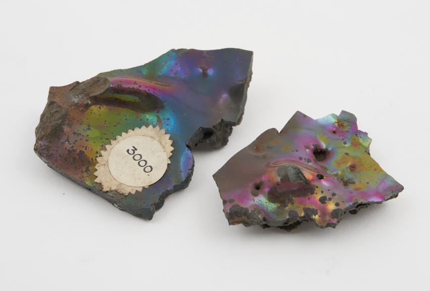 Blast-furnace slag showing an irridescent surface | Science Museum ...