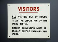 Collection of hospital signs from Liverpool Royal Infirmary, 1970-1980 ...