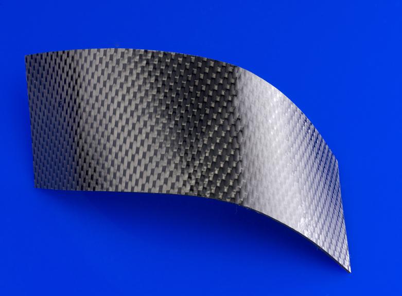 Curved sample of carbon-fibre-reinforced shape-memory polymer | Science ...