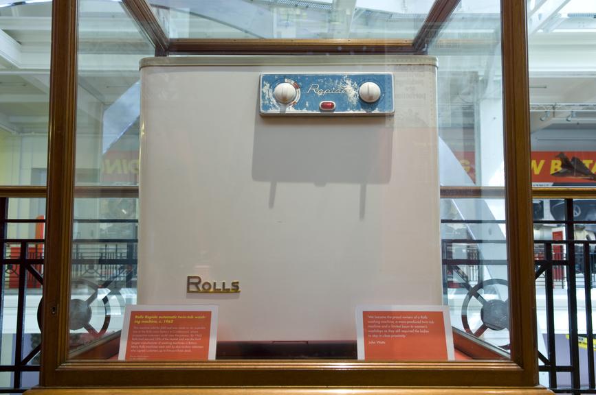 Rolls 'Rapide' washing machine with dust cover | Science Museum Group ...