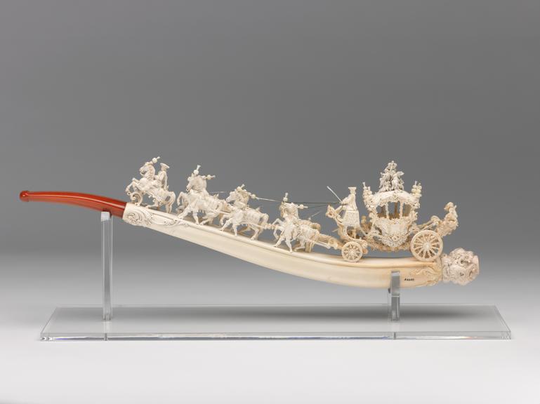 Cigar holder representing the coronation of King Ludwig II of Bavaria ...