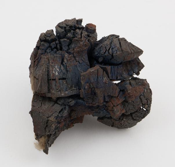 Red iron ore reduced by cementation in charcoal | Science Museum Group ...