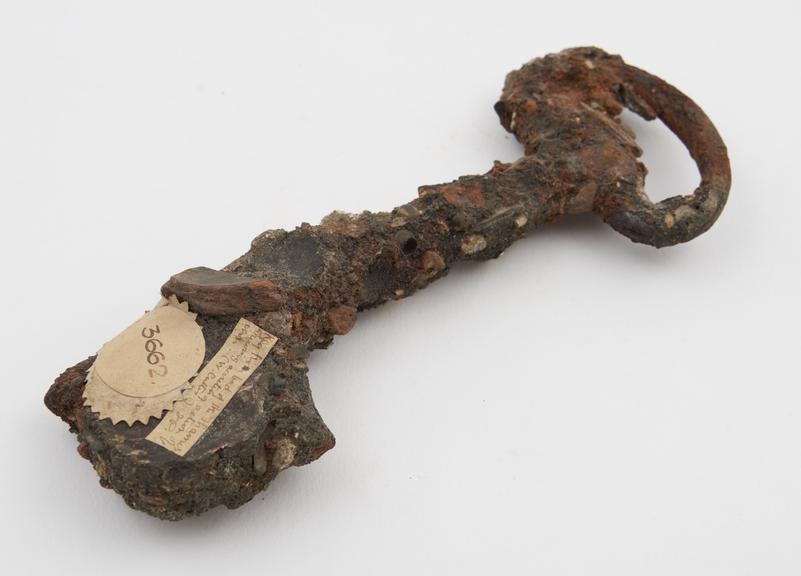 Key which has lain for some time in the bed of the Thames | Science ...