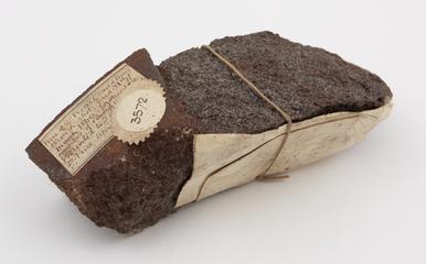 Piece of Dr. David Price's 15-inch shot, fired March 31st, 1869 ...