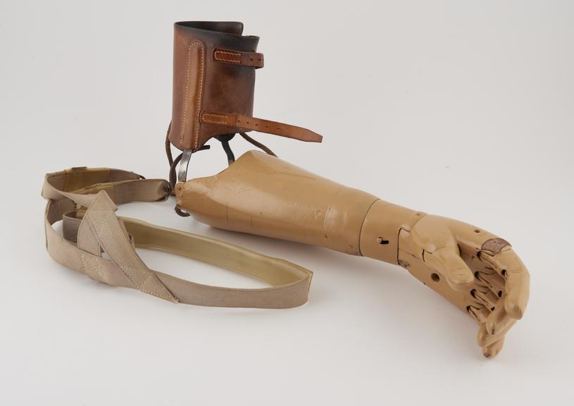 Artificial left arm, United States, 1915 | Science Museum Group Collection