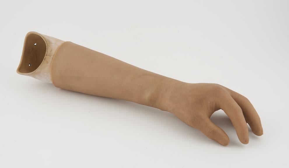 Left below-elbow prosthesis | Science Museum Group Collection