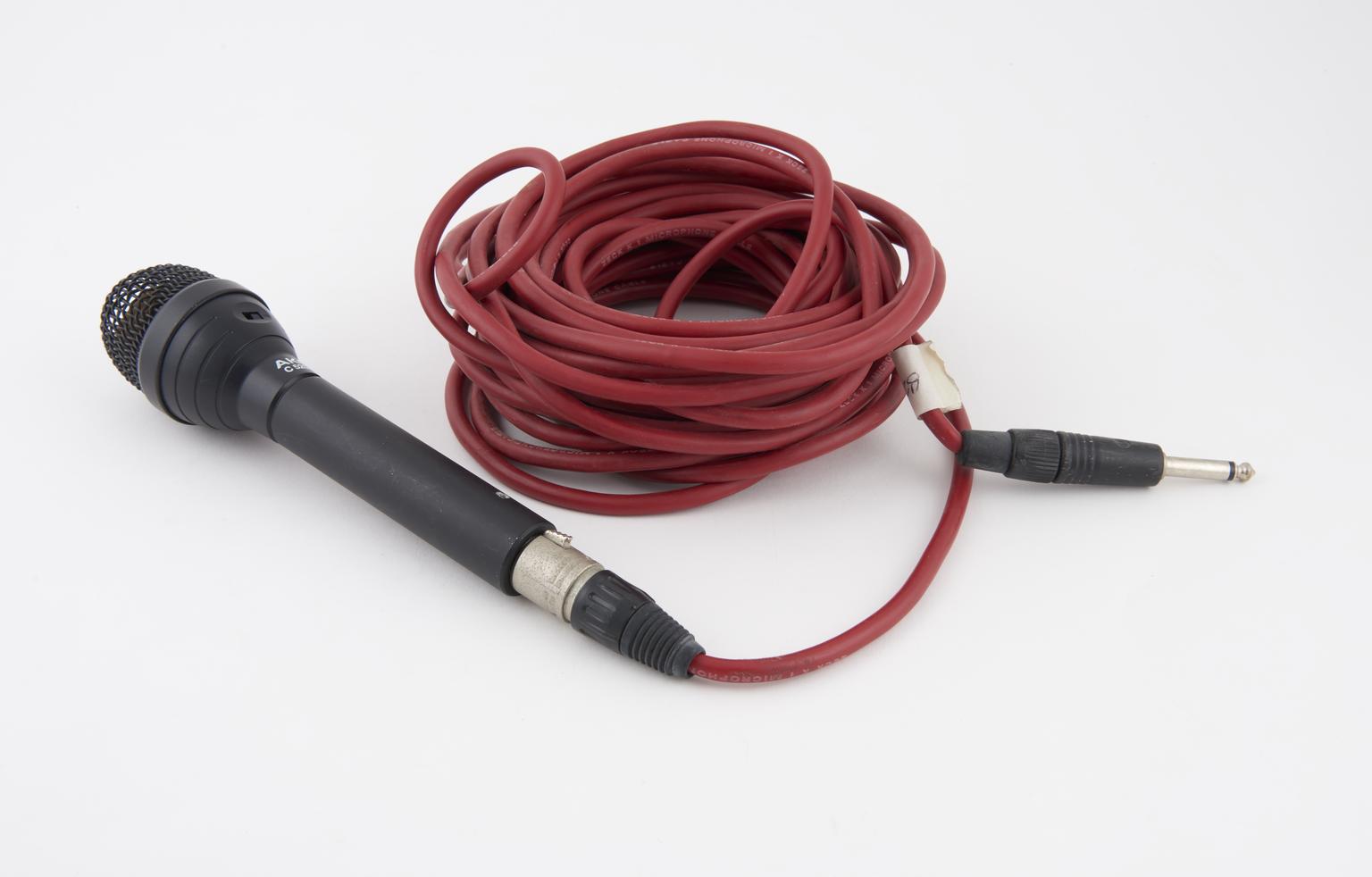 Microphone, with connection lead | Science Museum Group Collection