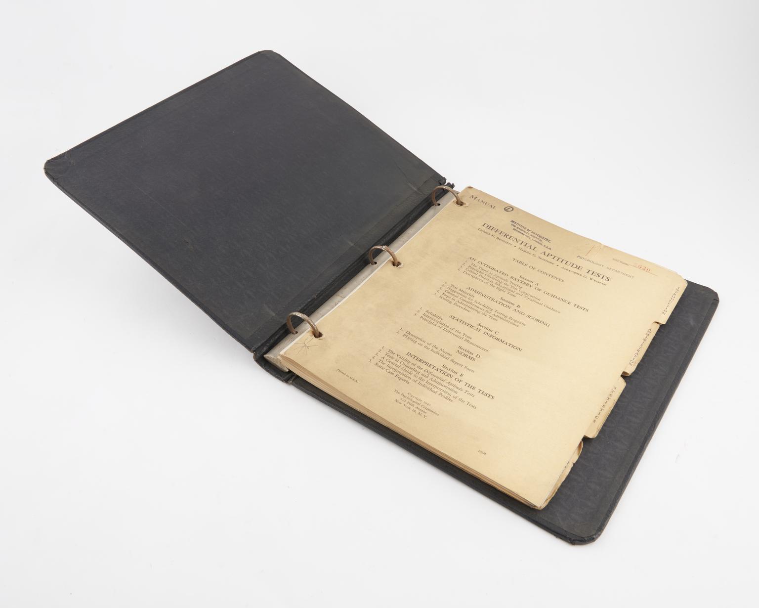 Differential Aptitude Tests material | Science Museum Group Collection