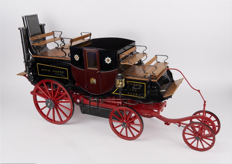 Working scale model of the 1827 Goldsworthy Gurney steam coach ...