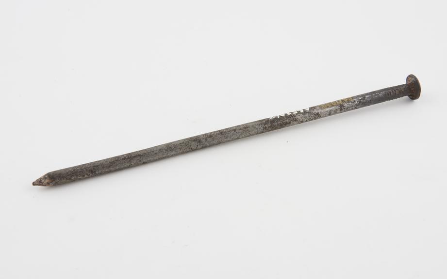 Cautery consisting of long iron nail | Science Museum Group Collection