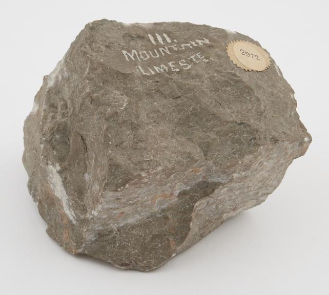 Mountain limestone used as a flux in smelting iron at the Dunbar Iron ...