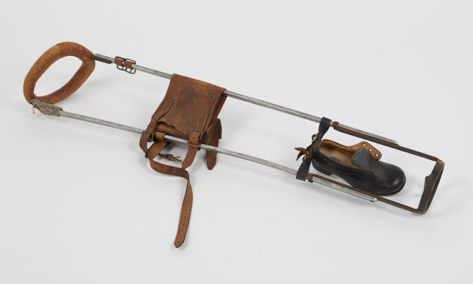 Child's adjustable leg iron, with shoe, England, 1940-1960 | Science ...