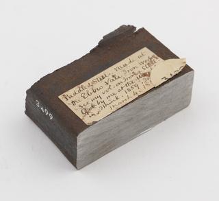 Part of an ingot of puddled steel made at the Ebbw Vale Iron Works ...