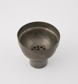 Chinese pewter strainer | Science Museum Group Collection
