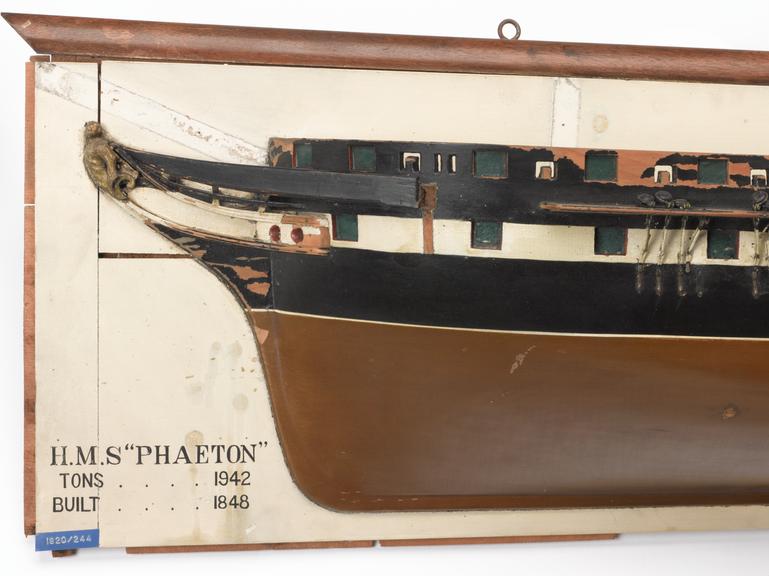 Half block model of H.M.S. "Phaeton" | Science Museum Group Collection