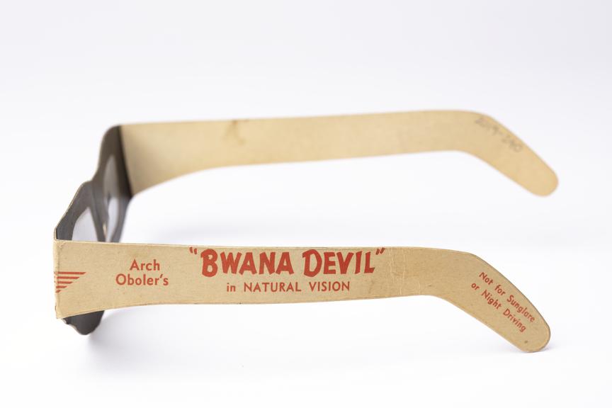 3D glasses for 'Bwana Devil' | Science Museum Group Collection