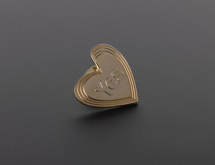 Gold Heart Pins issued by NHS Blood and Transplant | Science Museum ...