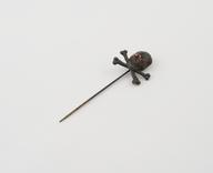 Tie pin, skull and cross-bones knop | Science Museum Group Collection