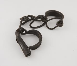 Pair of iron handcuffs | Science Museum Group Collection