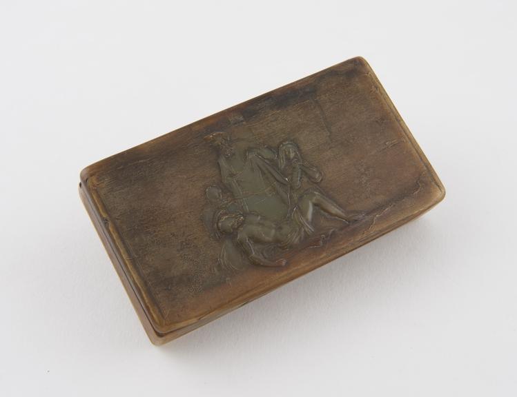 Rectangular horn snuff box with hinged lid | Science Museum Group ...