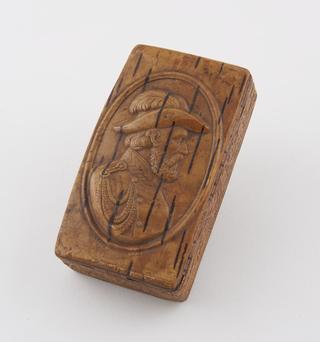 Wooden snuff box oblong | Science Museum Group Collection
