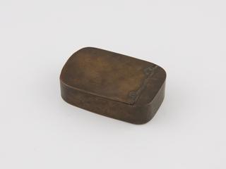 Copper, plated rectangular snuff box | Science Museum Group Collection