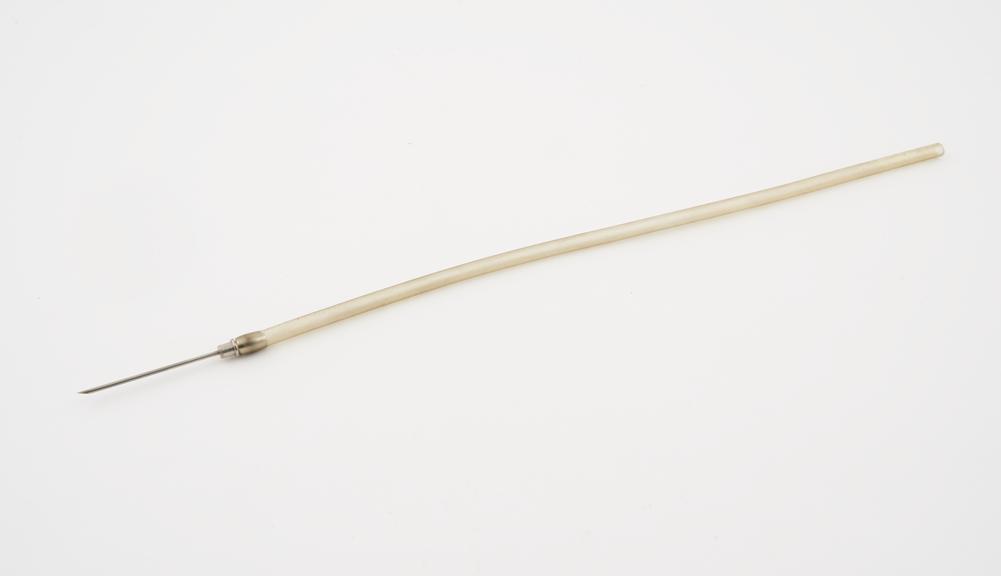 Needle and plastic tubing for blood | Science Museum Group Collection