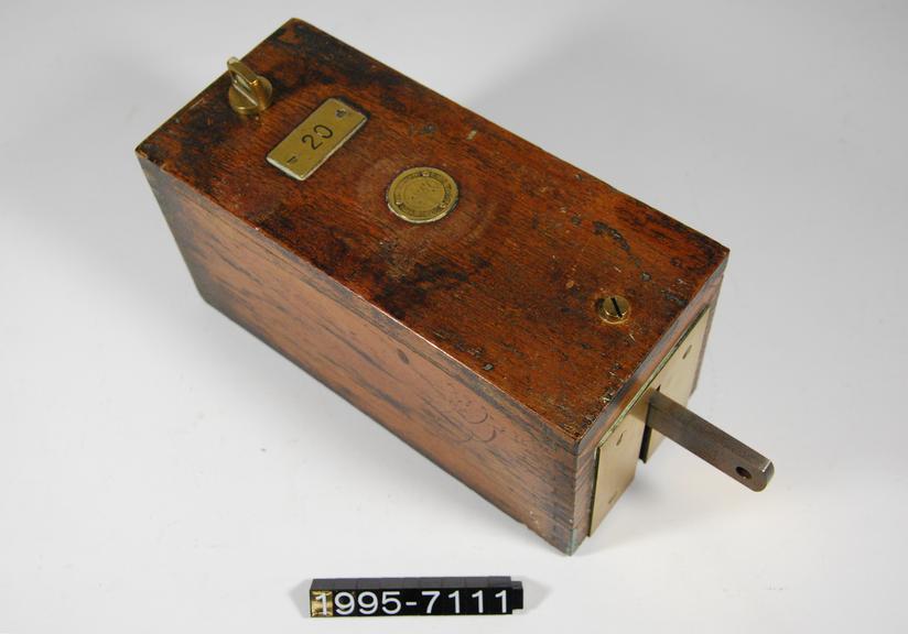 Sykes' Electric-Release Box for Telegraph Block Instrument | Science ...