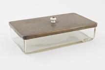 Glass box with metal lid | Science Museum Group Collection
