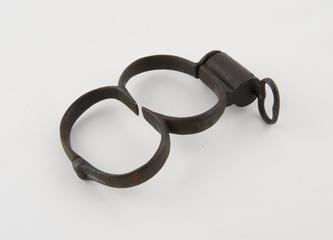 Handcuffs, with key inserted | Science Museum Group Collection