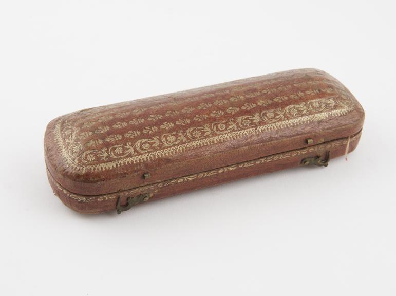 Container, leather and felt, 18th century | Science Museum Group Collection