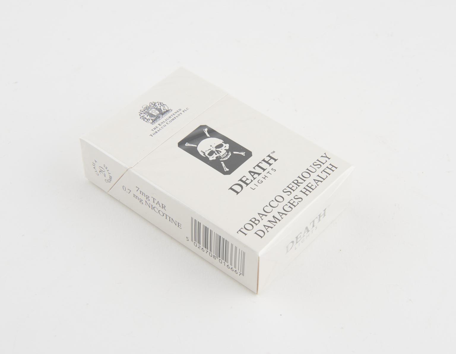 Packet of 20 ‘Death Light’ cigarettes, England, 1999 | Science Museum ...