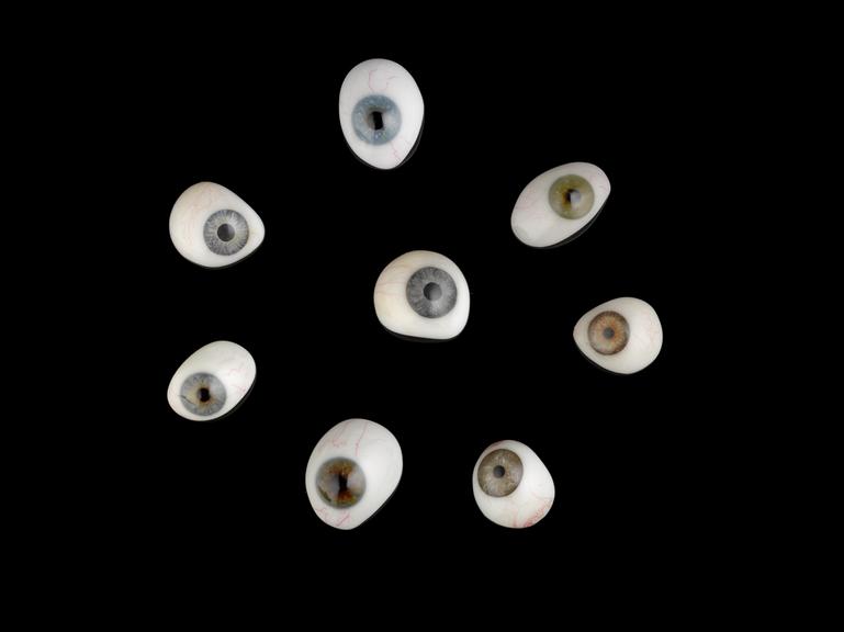 A collection of 200 artificial glass eyes (ocular prostheses) | Science ...