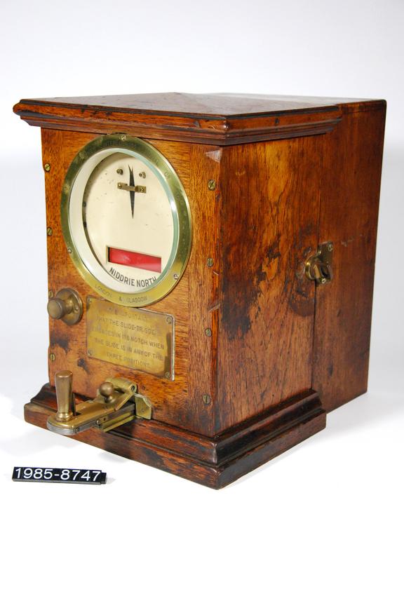Telegraph block instrument; "Niddrie North"; made by W R Sykes ...