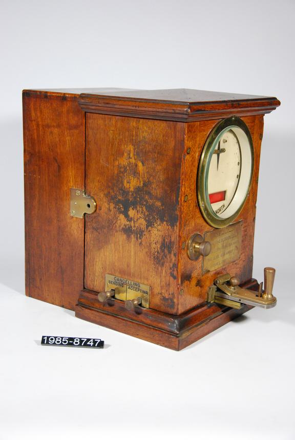 Telegraph block instrument; "Niddrie North"; made by W R Sykes ...