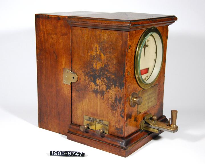Telegraph block instrument; "Niddrie North"; made by W R Sykes ...