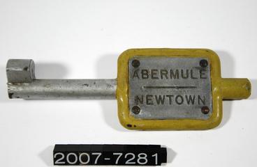 Single line key token, Abermule/Newtown | Science Museum Group Collection