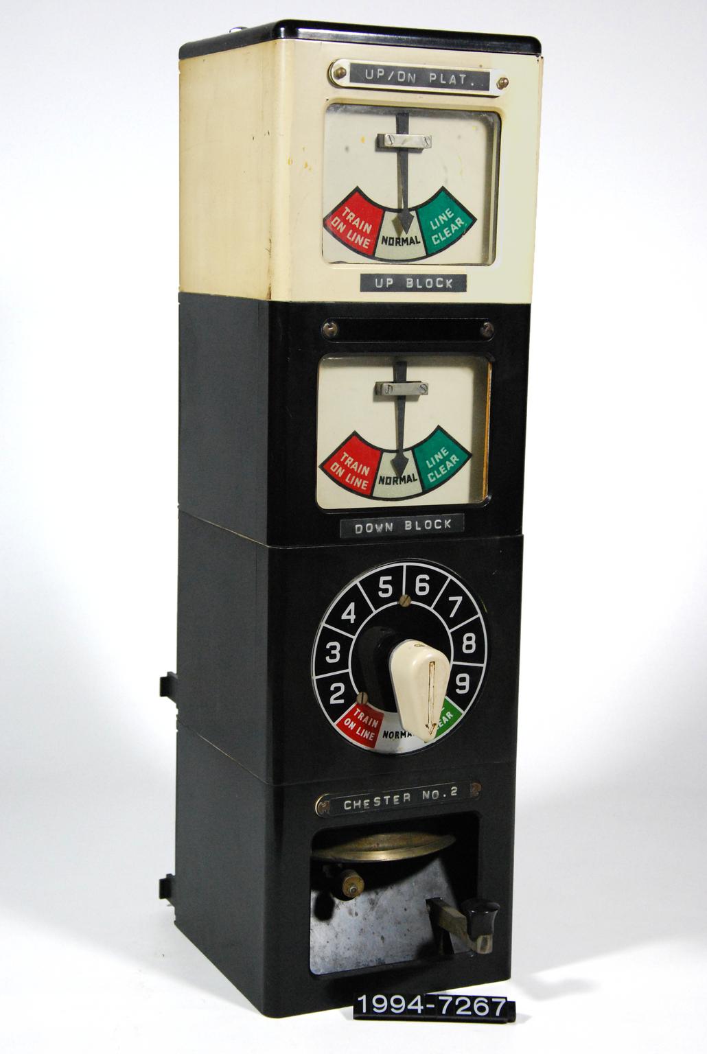 Telegraph block instrument, known as "penguin" type | Science Museum ...