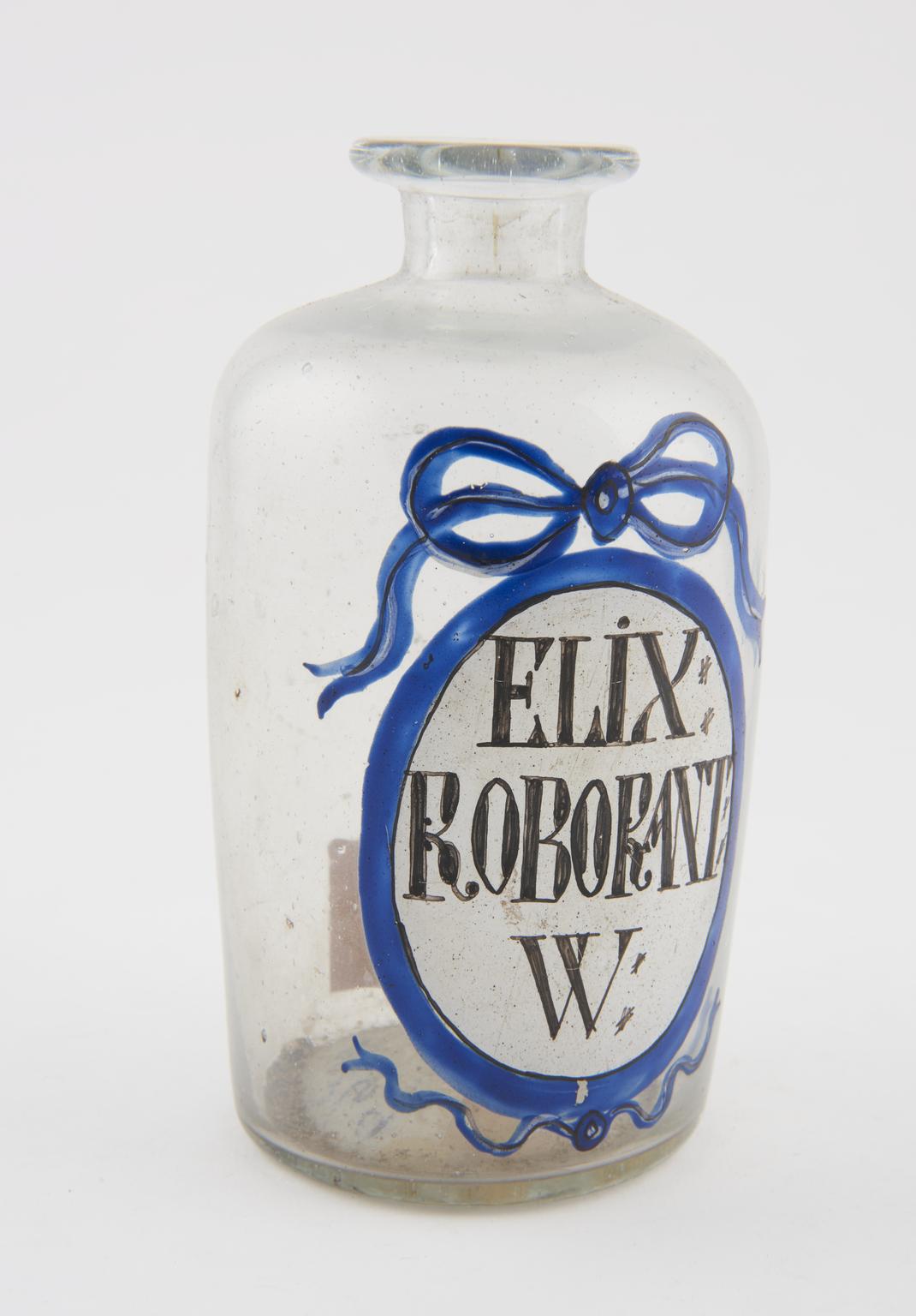 Three glass bottles with painted inscription | Science Museum Group ...