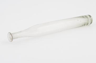 Glass bottle, tall, cylindrical | Science Museum Group Collection
