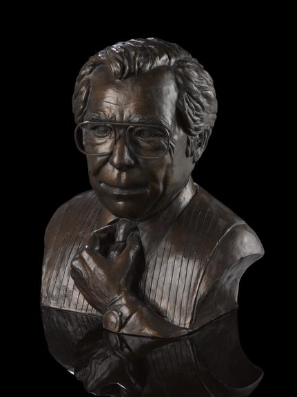 Bronze portrait bust of George Daniels | Science Museum Group Collection