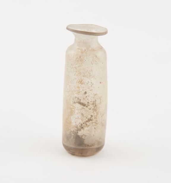 Glass bottle, cylindrical, found in London | Science Museum Group ...
