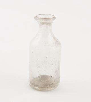 Cylindrical white glass bottle | Science Museum Group Collection