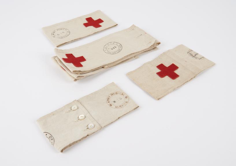 Red Cross arm bands | Science Museum Group Collection