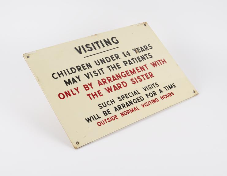 Hospital ward sign, England, 1948-1970 | Science Museum Group Collection