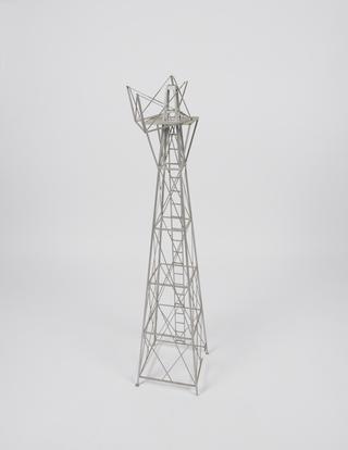 Model of instrument tower for free-air measurements | Science Museum ...